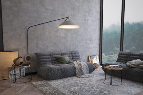 Lampe potence - Bois et feutrine - KNGB - L'INATELIER